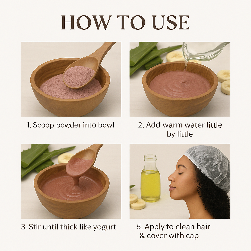 Organic Hibiscus & Fenugreek Herbal Hair Mask – Asili Creations LLC